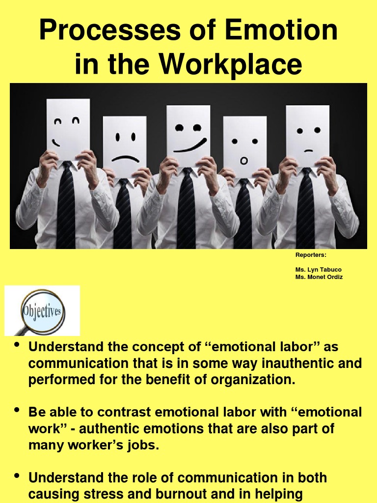 Processes of Emotion in The Workplace | PDF | Occupational Burnout ...