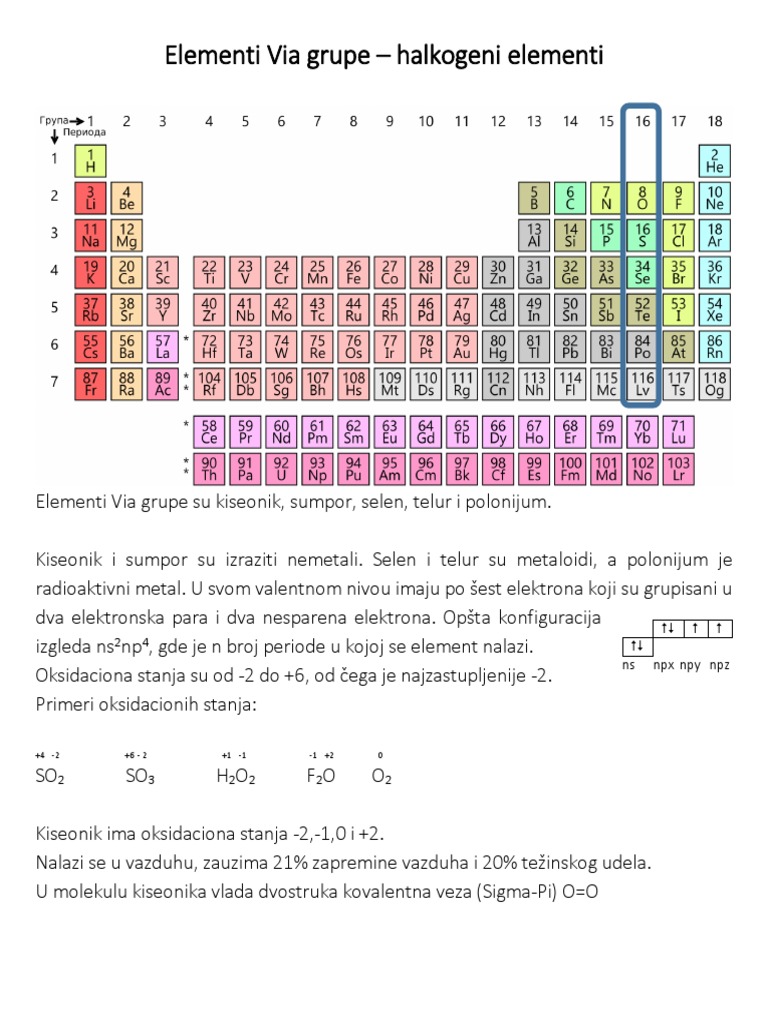 Elementi Via Grupe | PDF