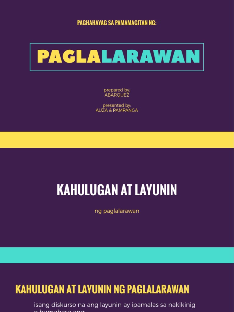 Paglalarawan | PDF