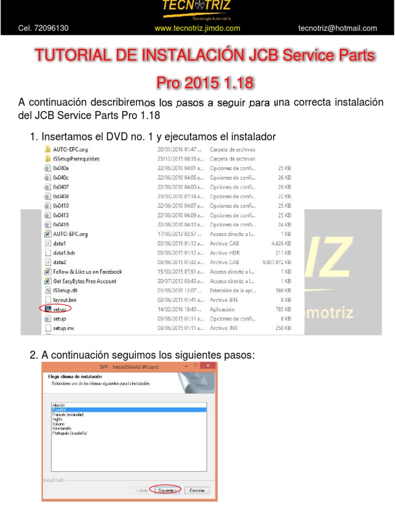 Tutorial Como Instalar El JCB Service Parts Pro PDF | PDF