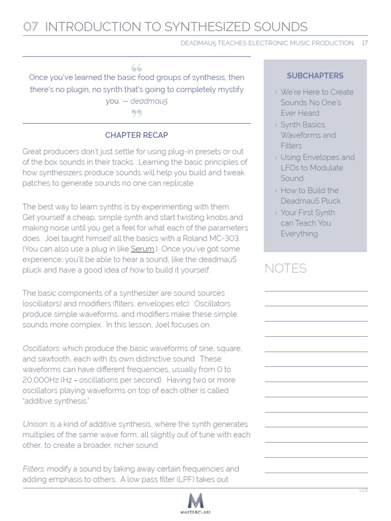 1481236074-DM Workbook v4 107 PDF | PDF | Synthesizer | Music Technology