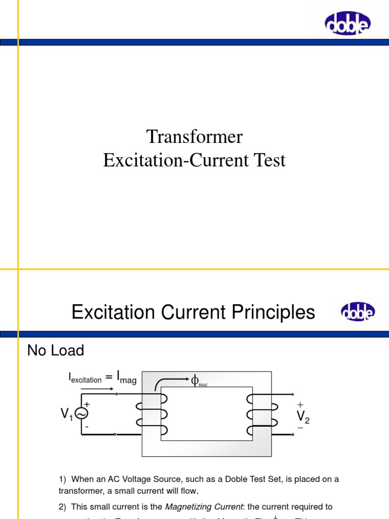 8 Excitation Current Test (Yblood) | PDF | Transformer | Electric Power