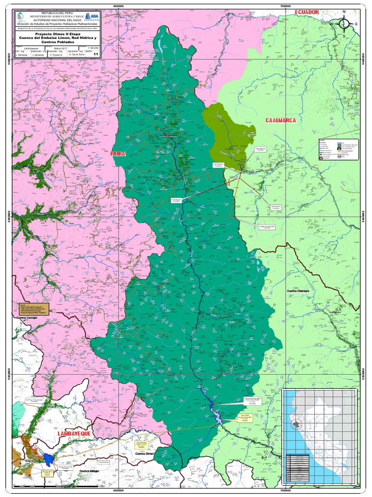 Mapa Olmos II - Embalse Limon - Centros Poblados PDF | PDF ...
