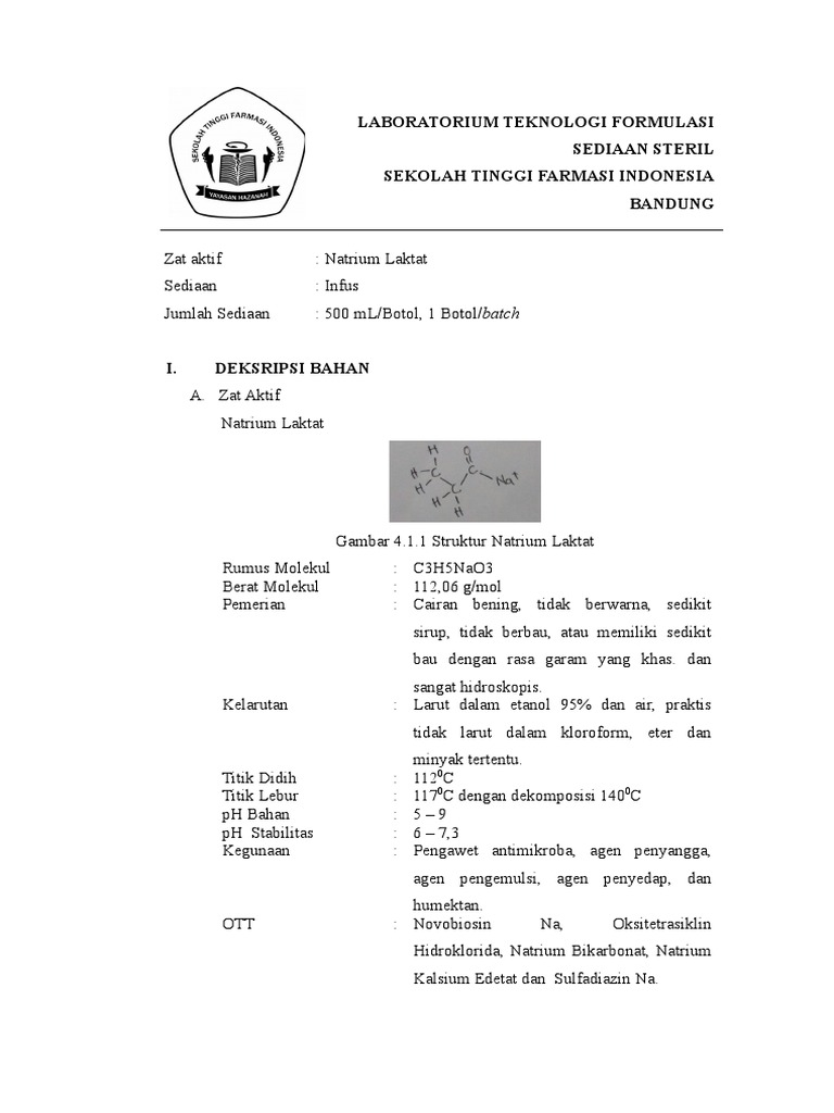 Ringer Laktat Fix | PDF