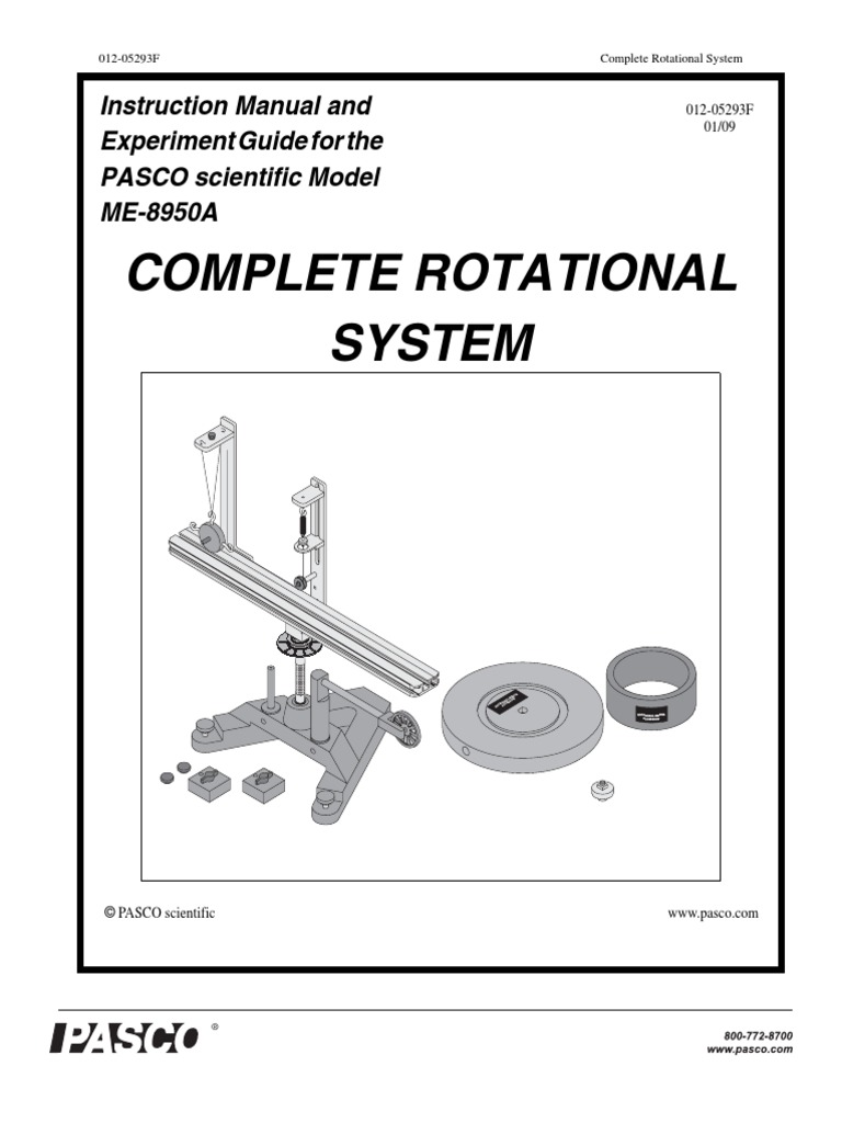 Complete Rotational System Manual ME 8950A PDF | PDF | Torque ...