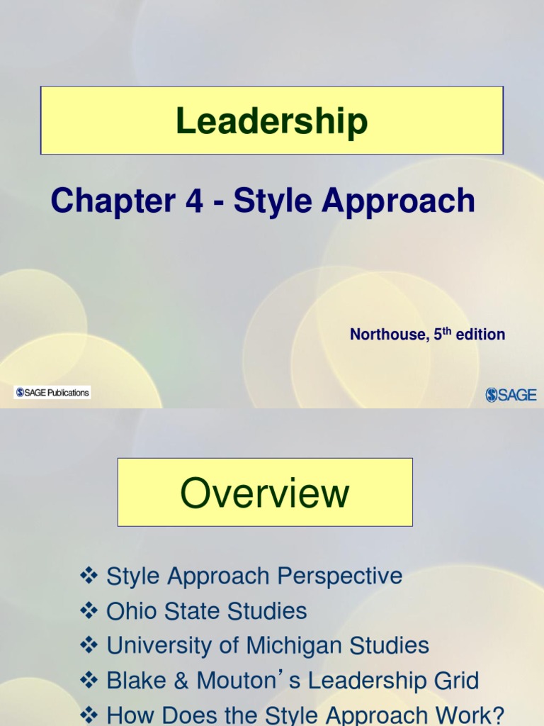 Leadership Approach | PDF | Leadership | Social Psychology