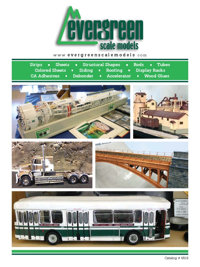 Evergreen Scale Models Product Catalog | PDF | Adhesive | Wood