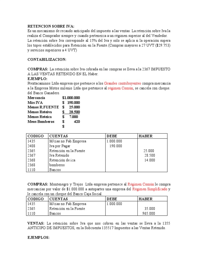 Retencion Sobre Iva2 PDF | PDF | Finanza pública | Dinero