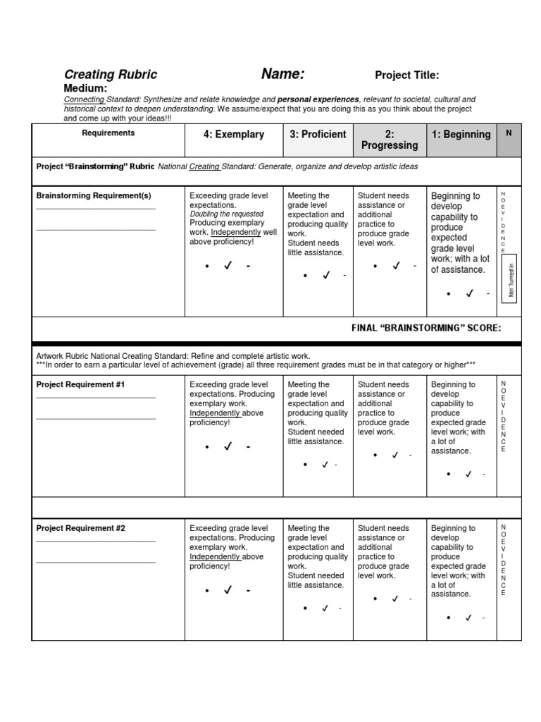Rubric | PDF | Color | Rubric (Academic)