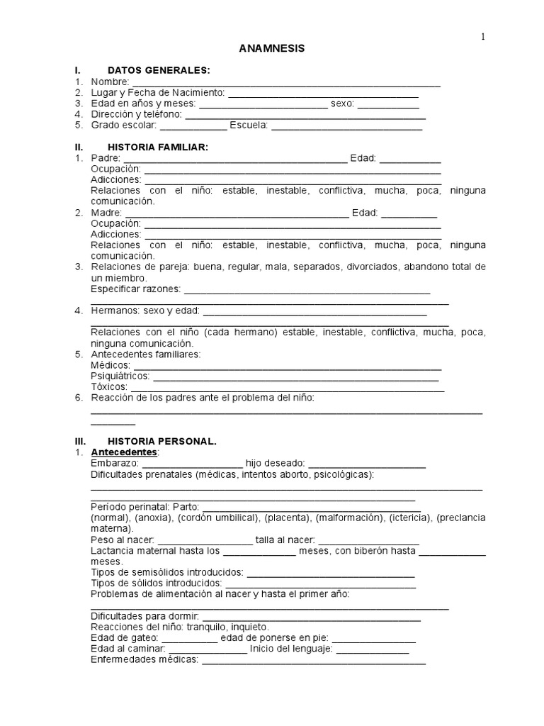 Anamnes Is | PDF | Parto | Medicina