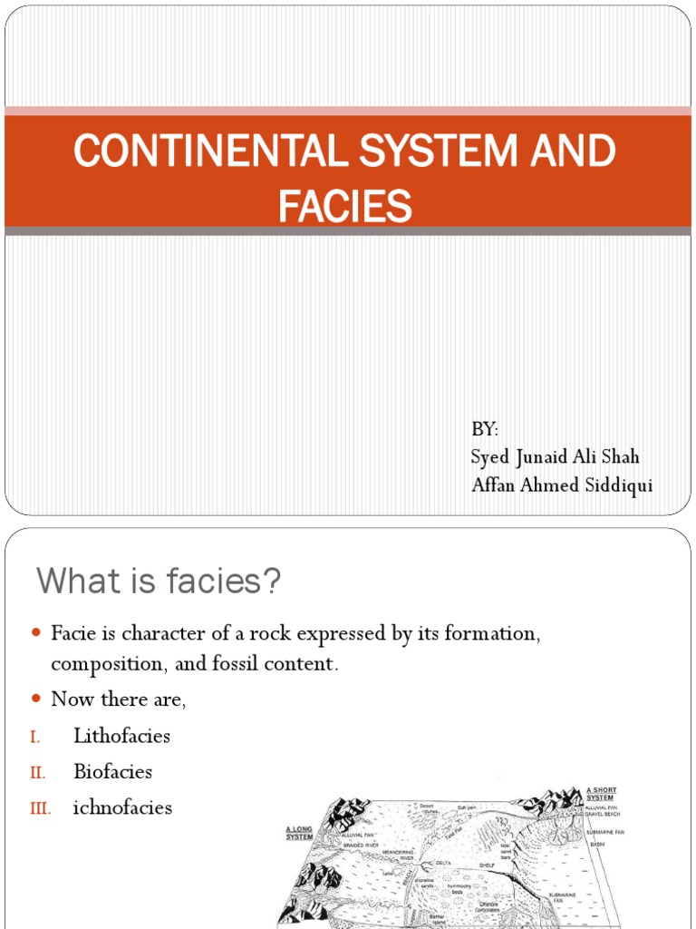 Continental System and Facies | PDF | Lake | Sediment