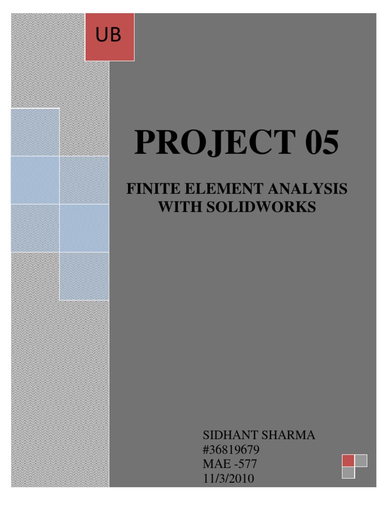 SolidWorks FEA Project Analysis | PDF | Bending | Finite Element Method