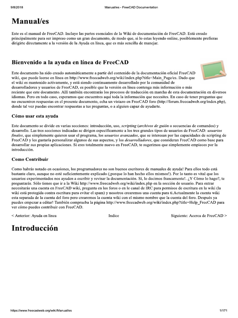 Manual Es Freecad Documentation Pdf