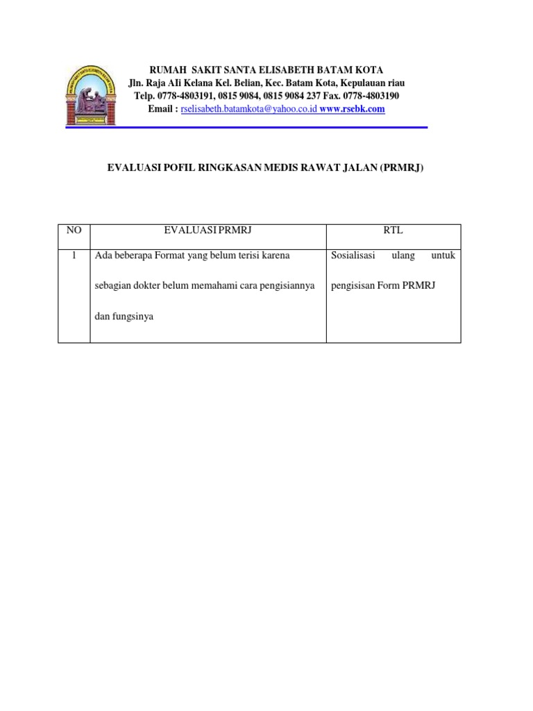 Evaluasi PRMRJ | PDF