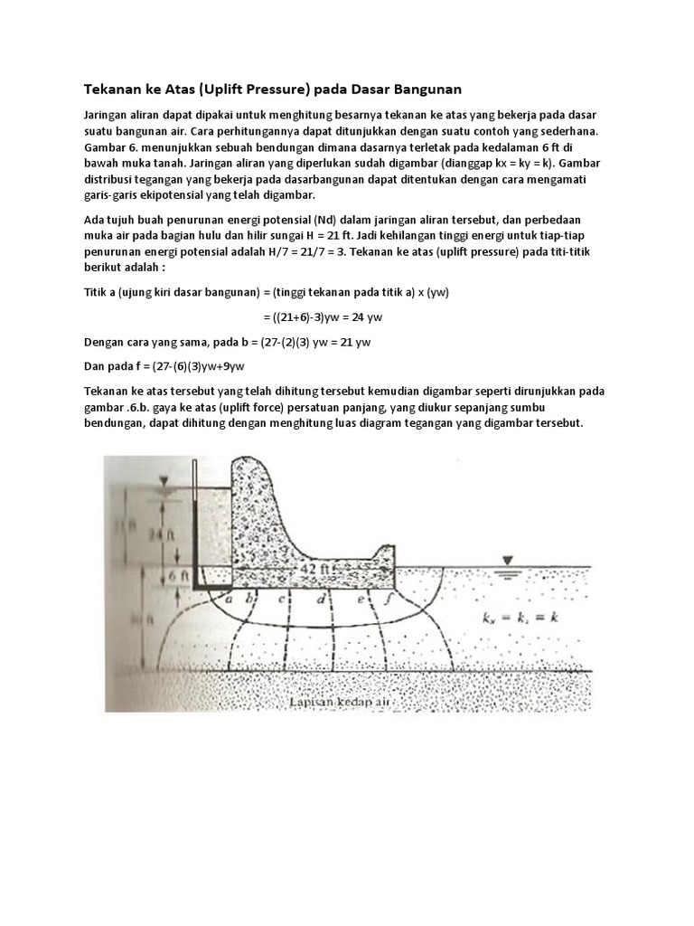 Uplift Pressure | PDF