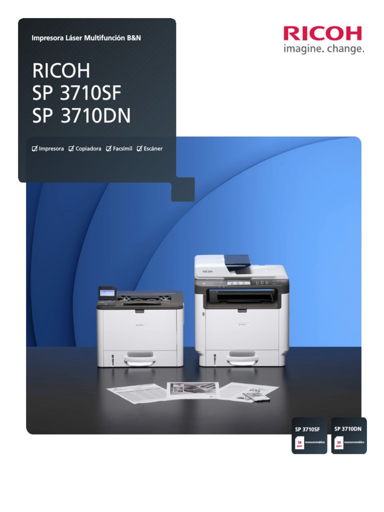 Ricoh SP3710SF | Impresora (Computación) | Fax