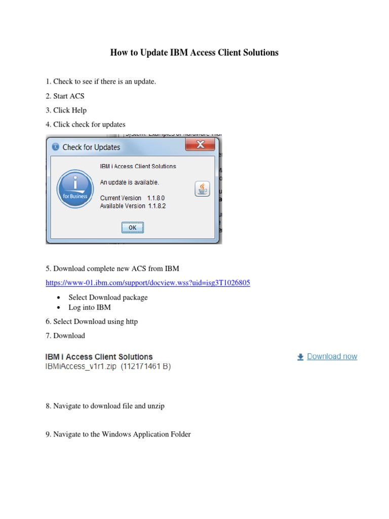 How To Update Ibm Access Client Solutions Pdf System Software