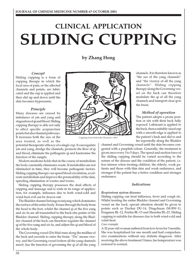 Sliding Cupping: Clinical Application | PDF | Traditional Chinese ...