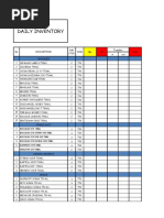 Bar Consumption Sheet | PDF | Drink | Soft Drink