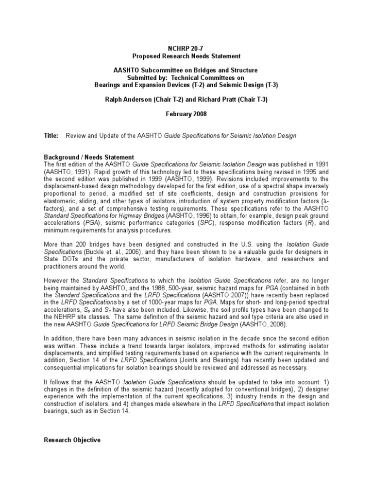 20-07 Prop Isolation Guide Spec T2 T3 020108 | PDF | Specification ...