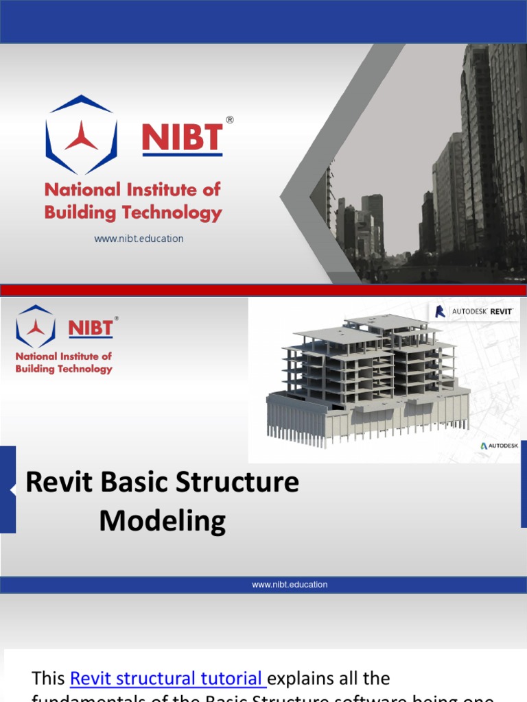 Revit Basic Structure Modeling | PDF | Autodesk Revit | 3 D Modeling