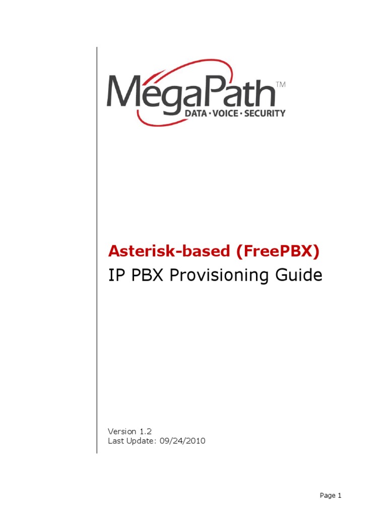Ip PBX Provisioning Guide: Asterisk-Based (Freepbx) | PDF | Session Initiation Protocol | Voicemail