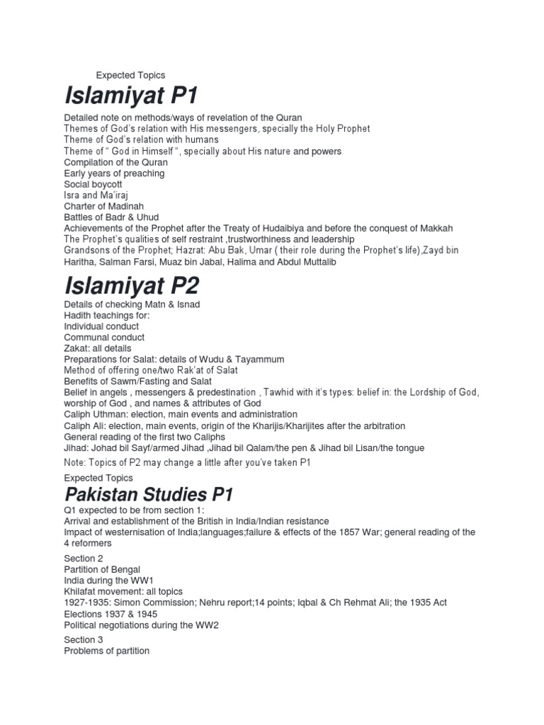 Guess Paper | PDF | Muhammad | Abrahamic Religions