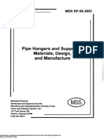 MSS 69 Pipe Hangers and Supports | PDF