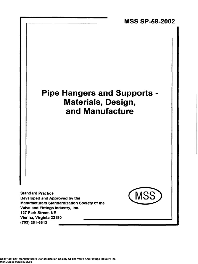 MSS SP 58 2002 | PDF | Intellectual Works | Industries