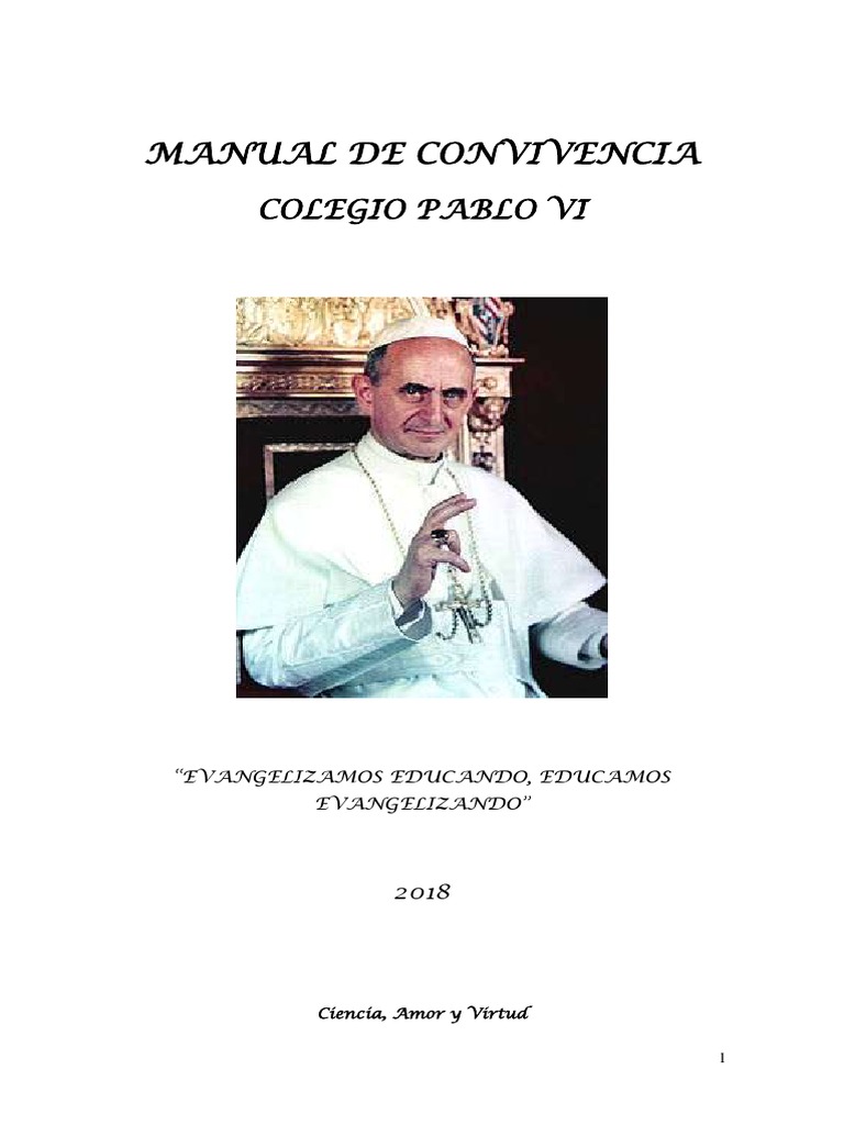 Manual De Convivencia Pdf Pdf Comportamiento Conocimiento