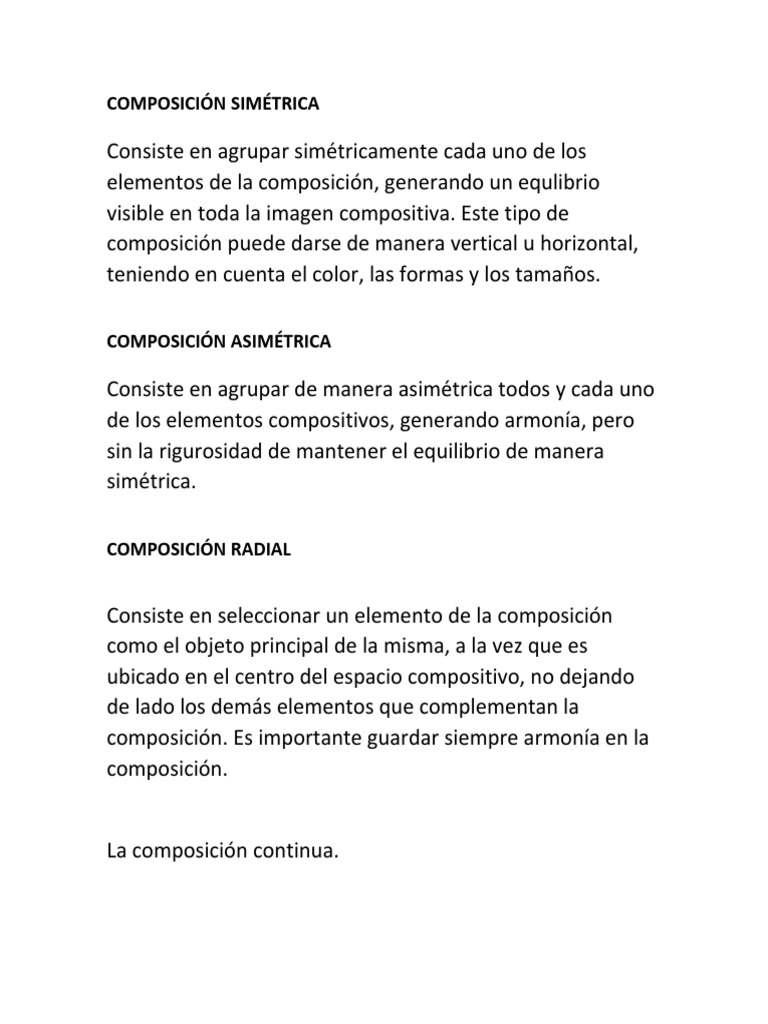 Composición Simétrica | PDF | Composición (artes visuales) | Ritmo