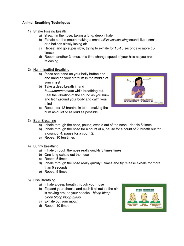Breathing Techniques | PDF