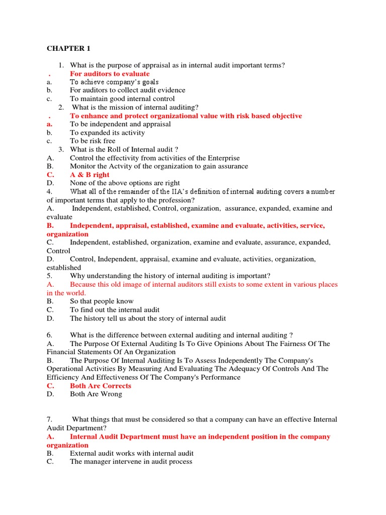 Internal Audit Fundamentals and Standards | PDF | Internal Audit ...