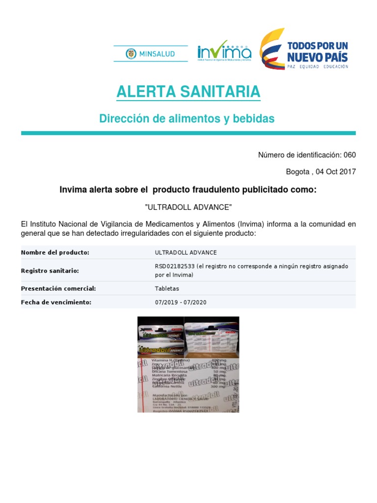 Alerta Invima | PDF | Bienestar | Medicina