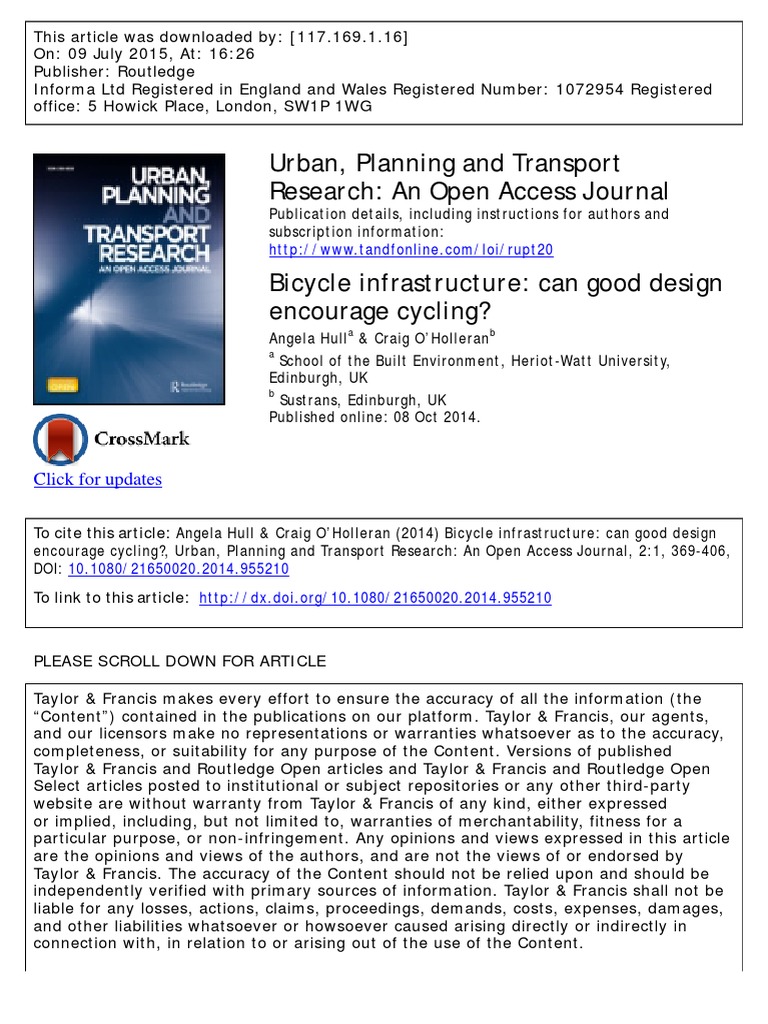 Bicycle Infrastructure | PDF | Cycling Infrastructure | Trail