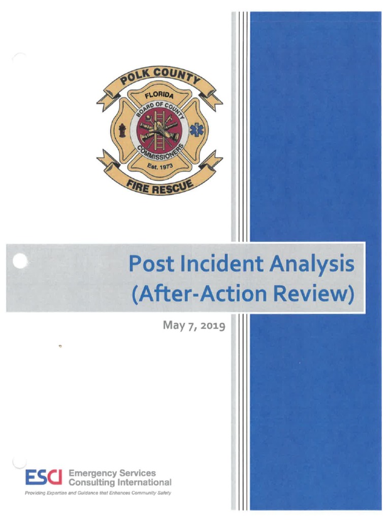 Polk County Fire Rescue post-incident analysis