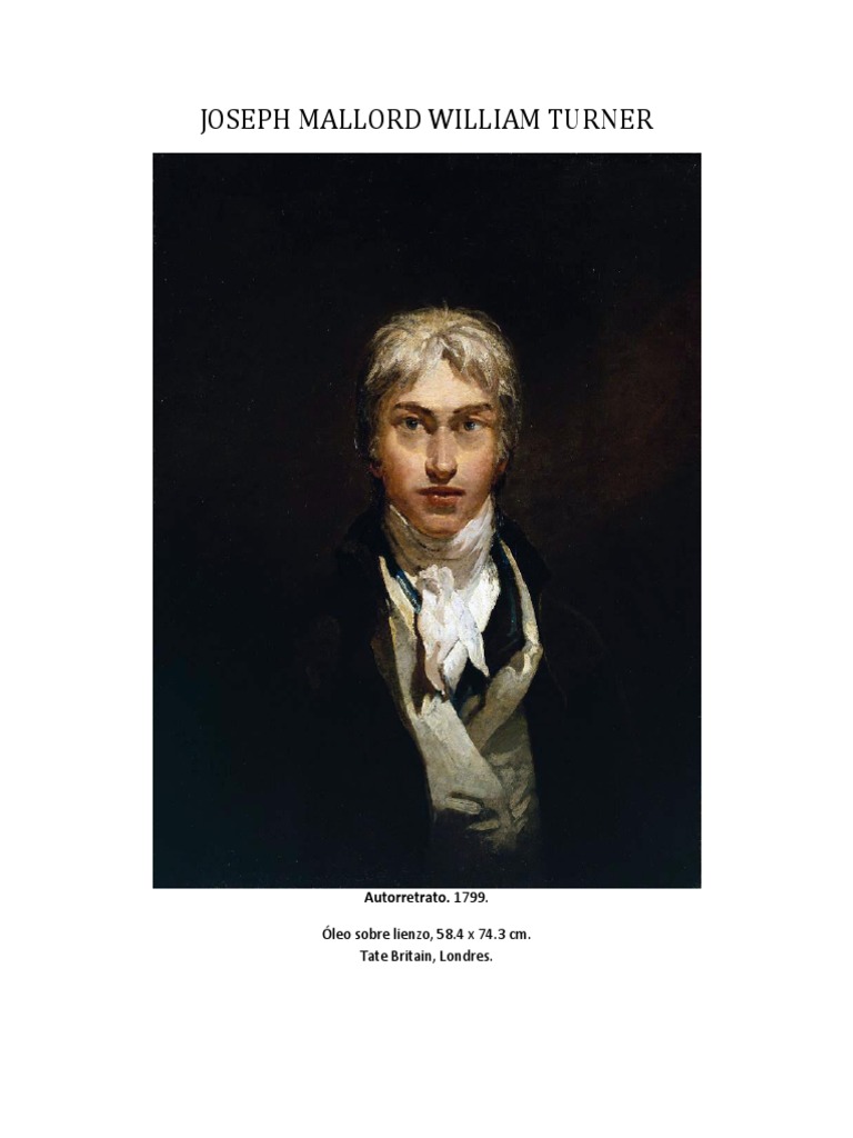 Biografía William Turner | JMW Turner | Pintura de paisaje | Prueba ...