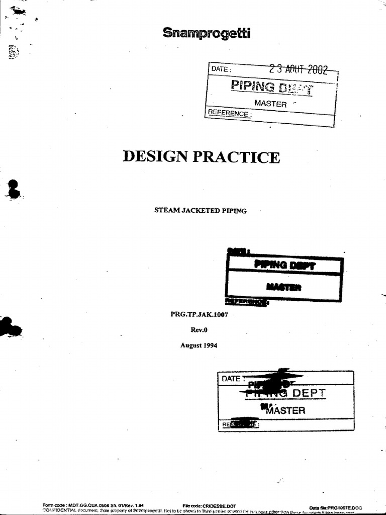 Omifco - Steam - Jacketed - Piping | PDF