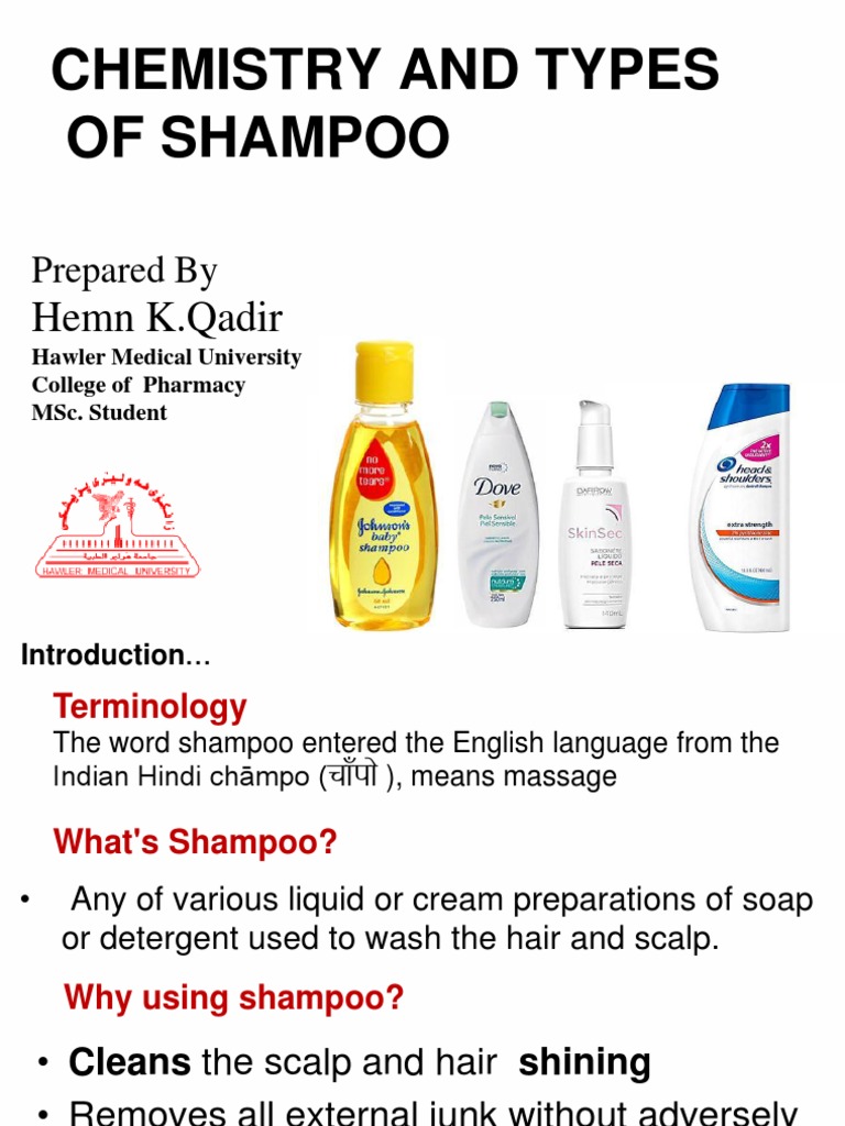 Chemistry and Types of Shampoo | PDF | Shampoo | Surfactant