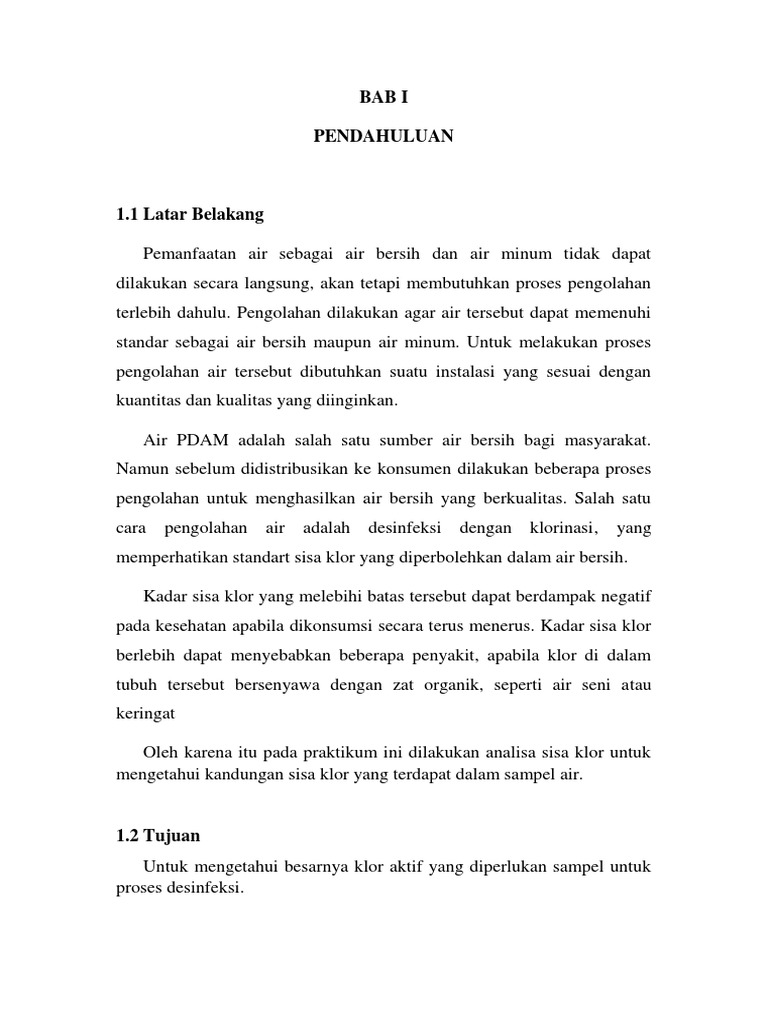 Asis Sisa Klor | PDF