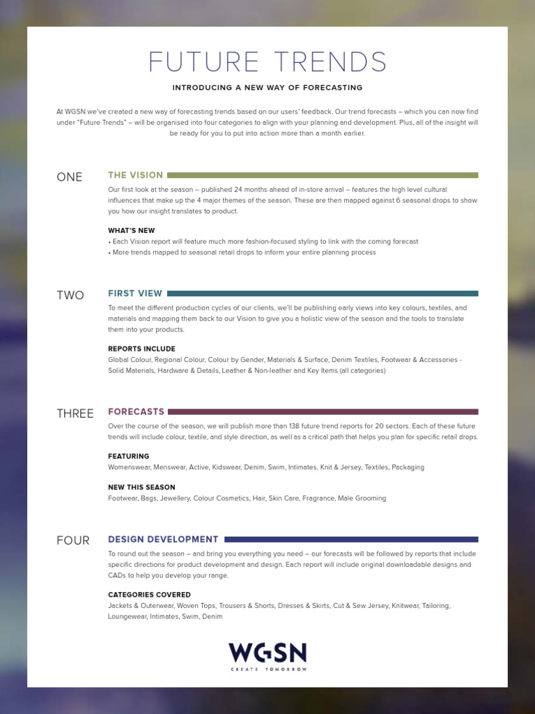 WGSN Future Trends Forecast 2025 | PDF | Fashion | Cosmetics