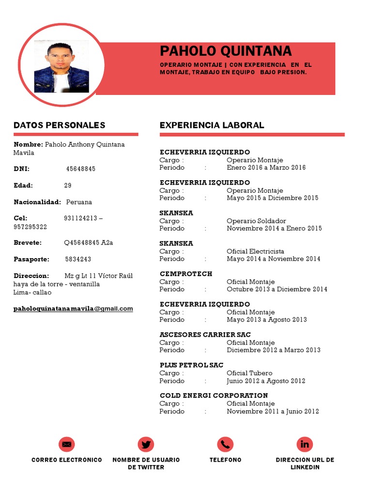 CV Paolo Modificado 2 | PDF | Internet | Business