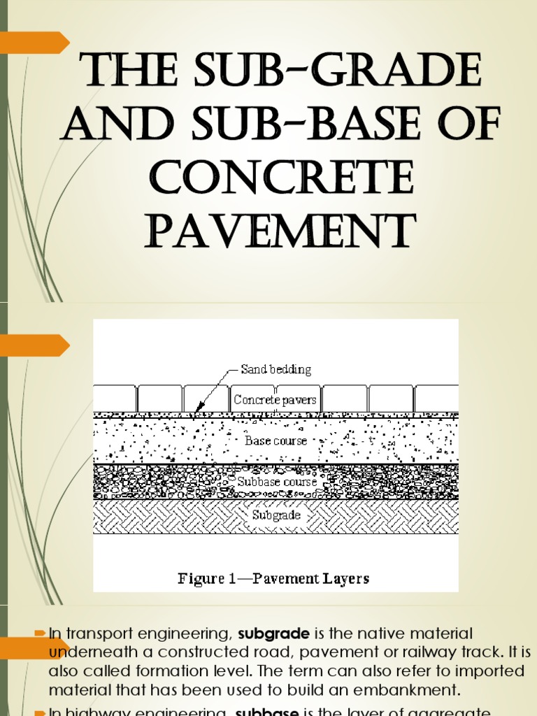 The Sub-Grade and Sub-Base of Concrete Pavement | PDF | Road Surface ...