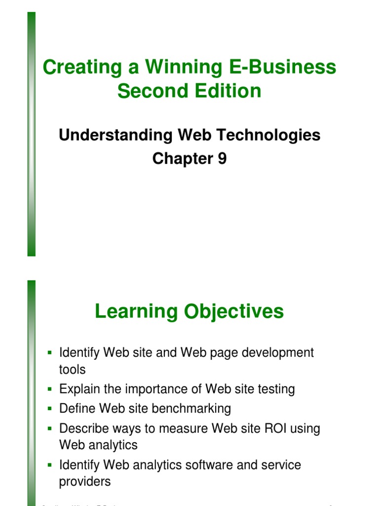 Creating A Winning E-Business Second Edition: Understanding Web Technologies | PDF | Markup ...