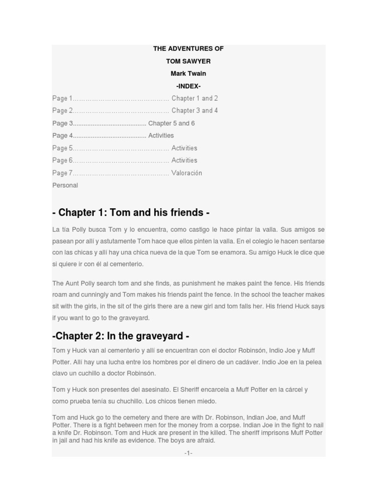 The Adventures of Tom Sawyer | PDF | The Adventures Of Tom Sawyer | Novels