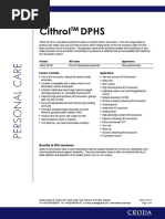 CRODA's PDS Crodafos CES | PDF | Emulsion | Sunscreen