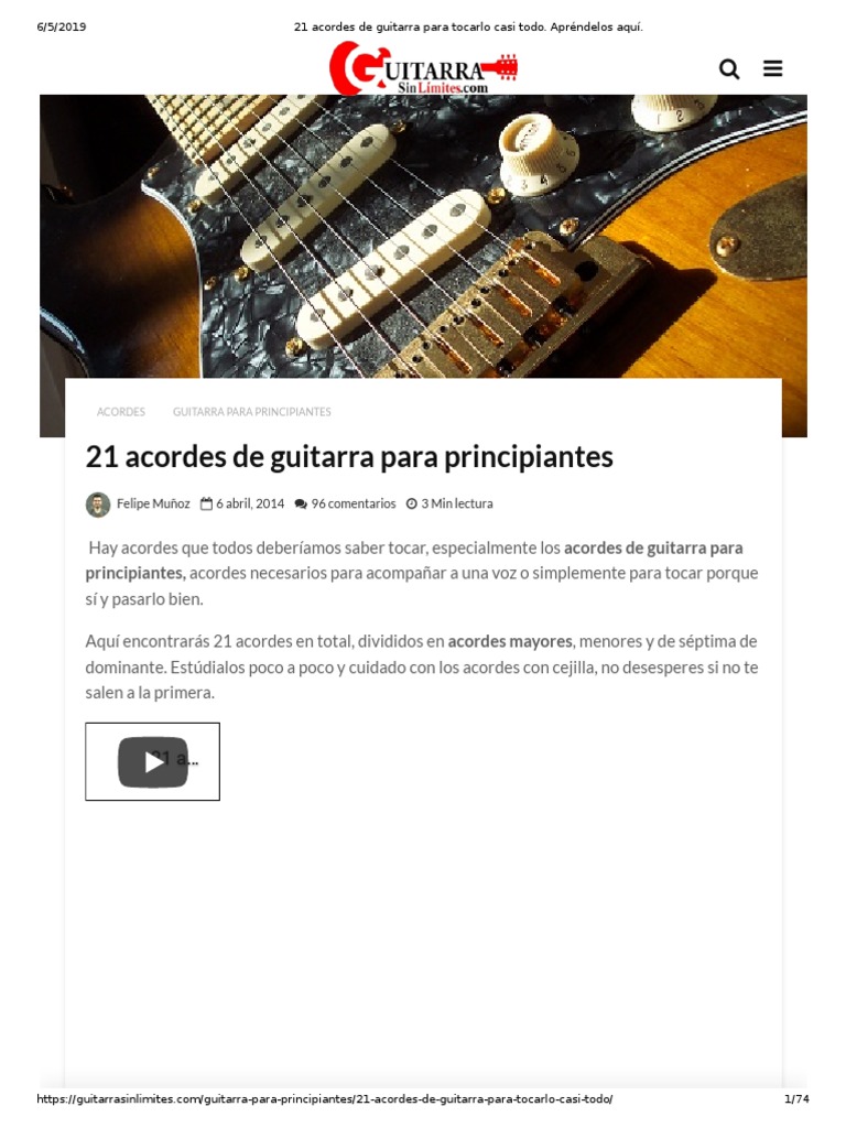Diccionario De Acordes Con Cejilla Para Guitarra Clases Acordes De