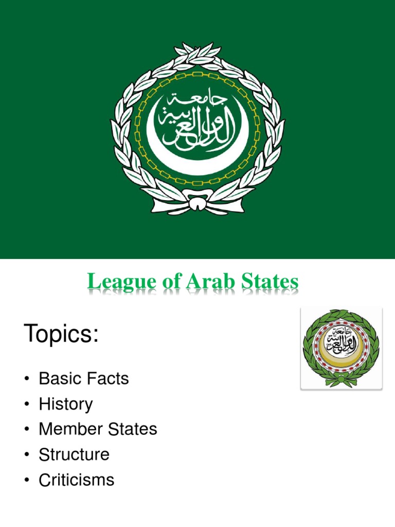 Overview of the Arab League Structure | PDF | Arab League | Palestine ...