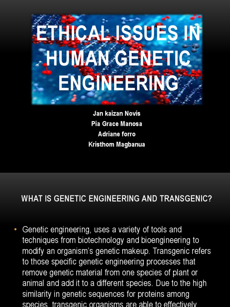 Bioethical Issues | PDF | Genetic Engineering | Cloning
