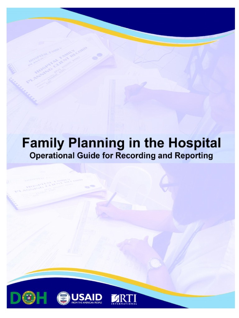 Family Planning in The Hospital Operational Guide For Recording and ...